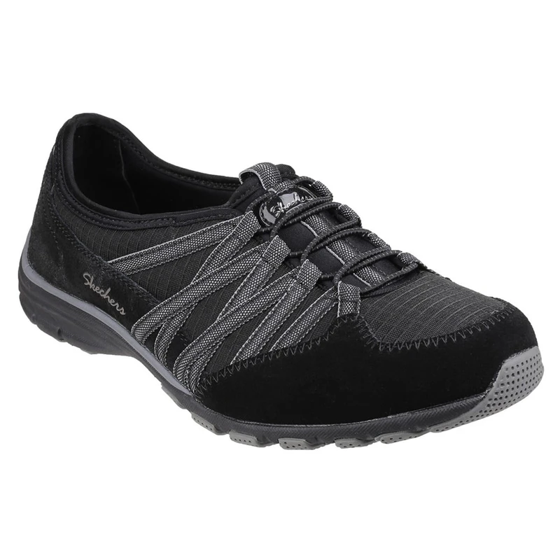 Skechers Womens Active Conversations Holding Aces Shoes (Black/Charcoa