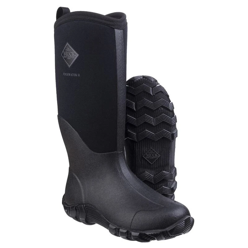 MuckBoot Edgewater II Multi-Purpose Rubber Boots (Black) | Sportpursui