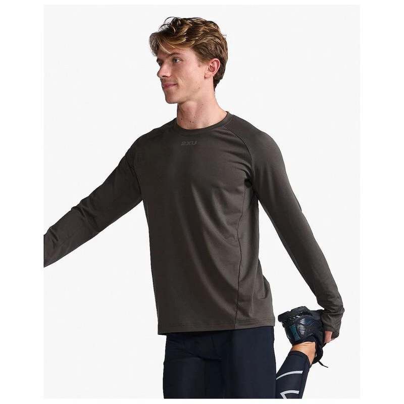 2XU Mens Ignition Base Layer T-Shirt (Flint/Black Reflective) | Sportp