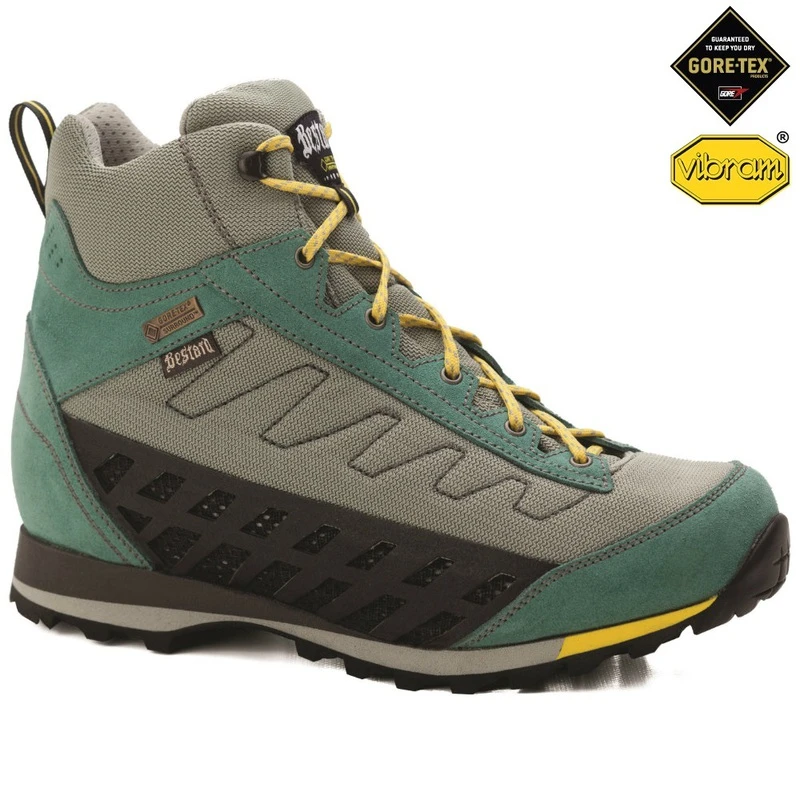 Bestard Womens Cosmos GTX Surround Boots (Green/Grey) | Sportpursuit.c
