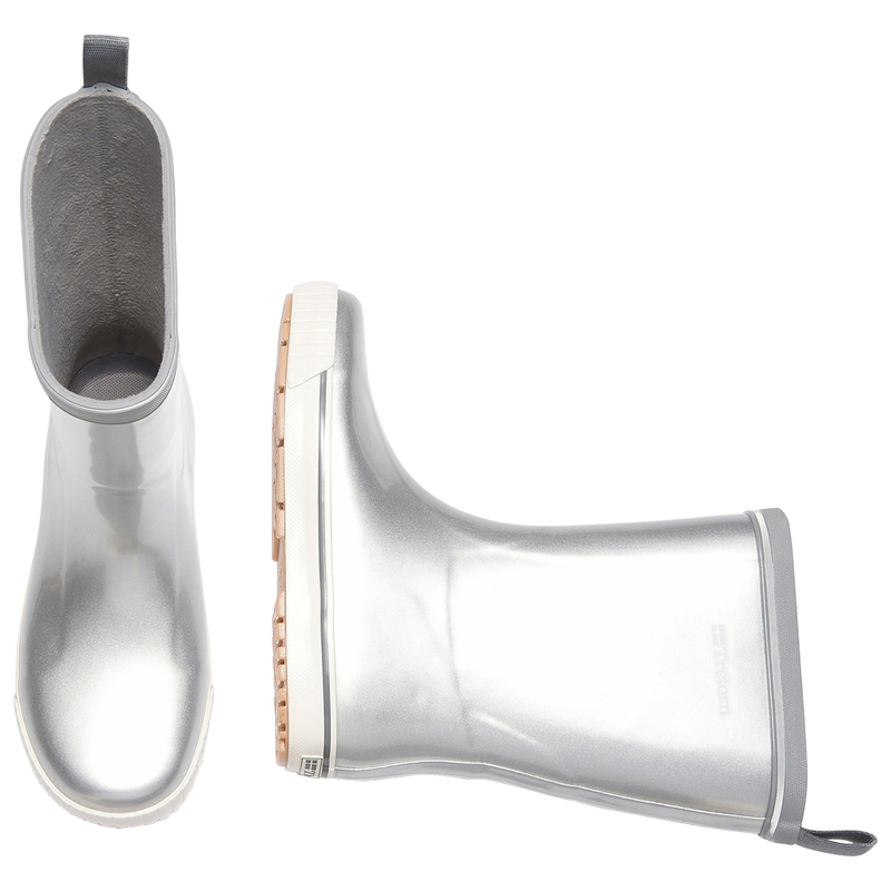 Tretorn Womens Skerry Metallic Rubber Boots (Silver) | Sportpursuit.co