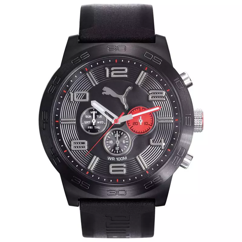 Puma Definition Watch (Black/Red) | Sportpursuit.com