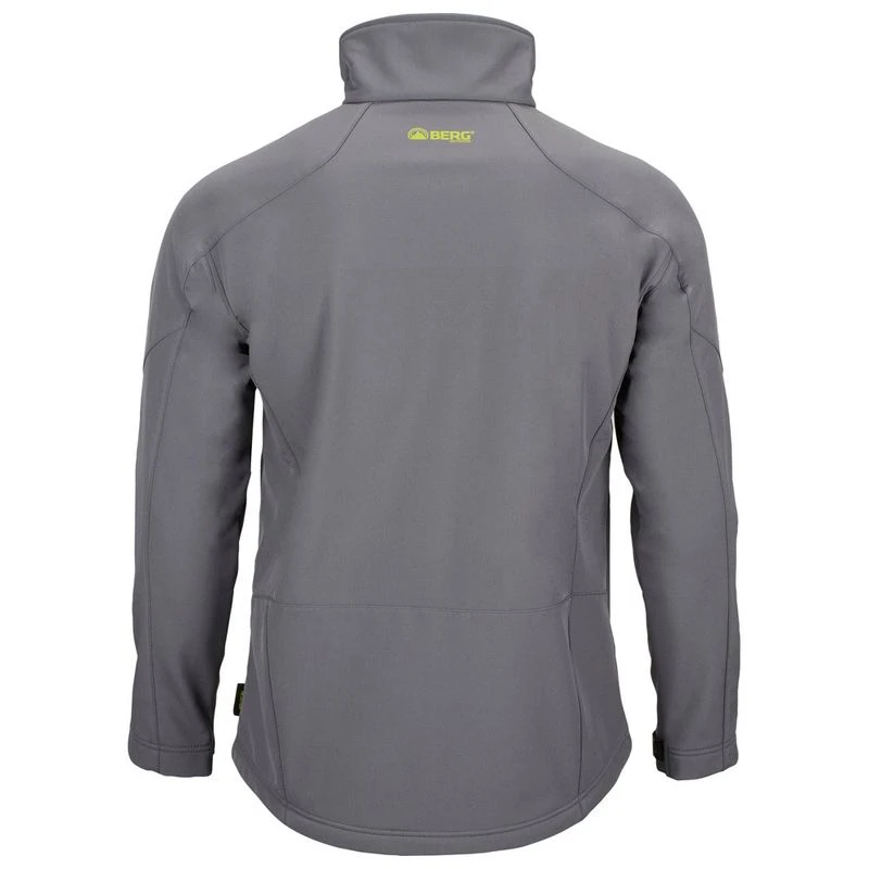 Berg Mens Ascent Softshell Jacket (Grey) | Sportpursuit.com