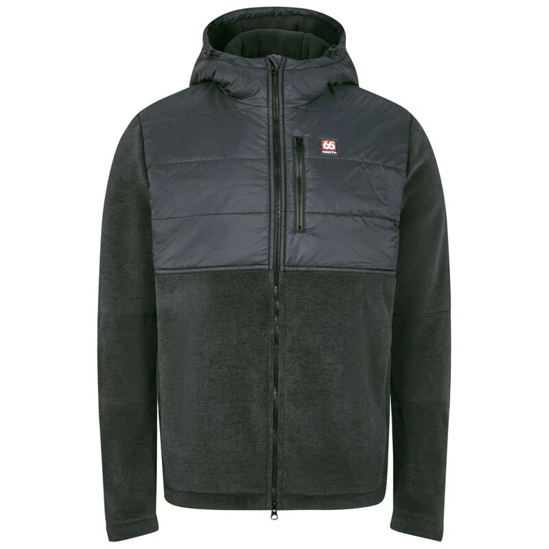 66 North Mens Esja Hybrid Jacket (Black on Black) | Sportpursuit.com