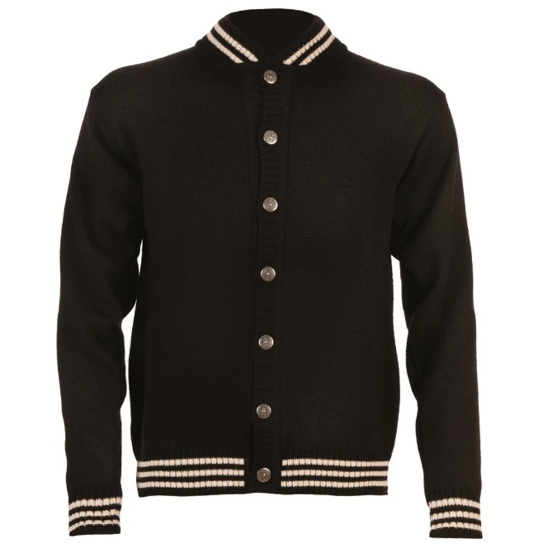 Dale Of Norway Mens Dark Night Bomber Jacket (Black/White) | Sportpurs