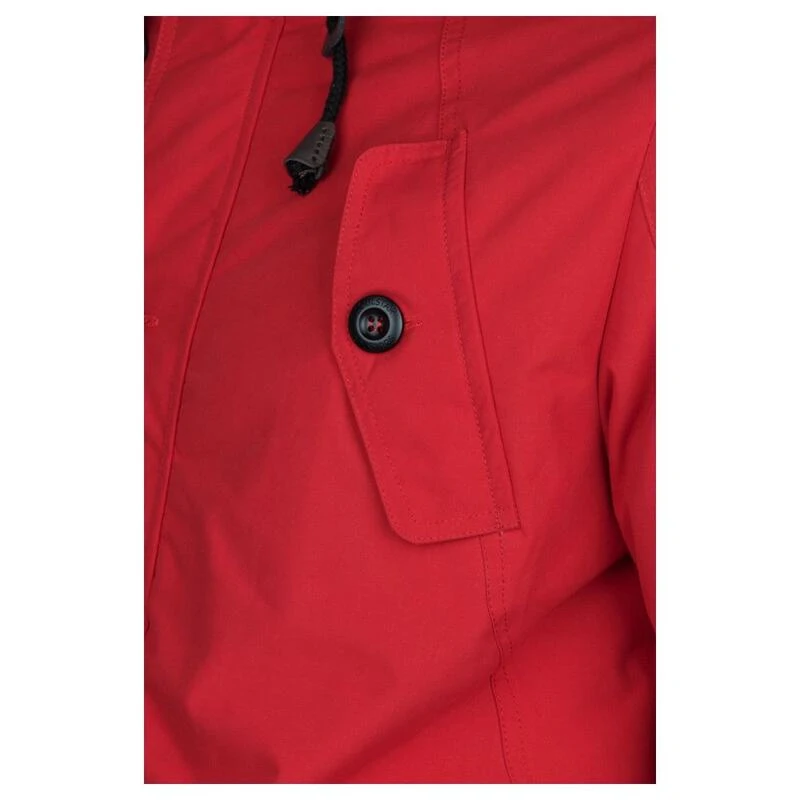 Soulstar Mens Classic Parka Jacket (Dark Red) | Sportpursuit.com