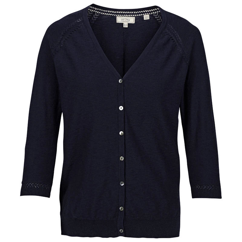 Fat Face Womens Rose Cardi Cardigan (Navy) | Sportpursuit.com