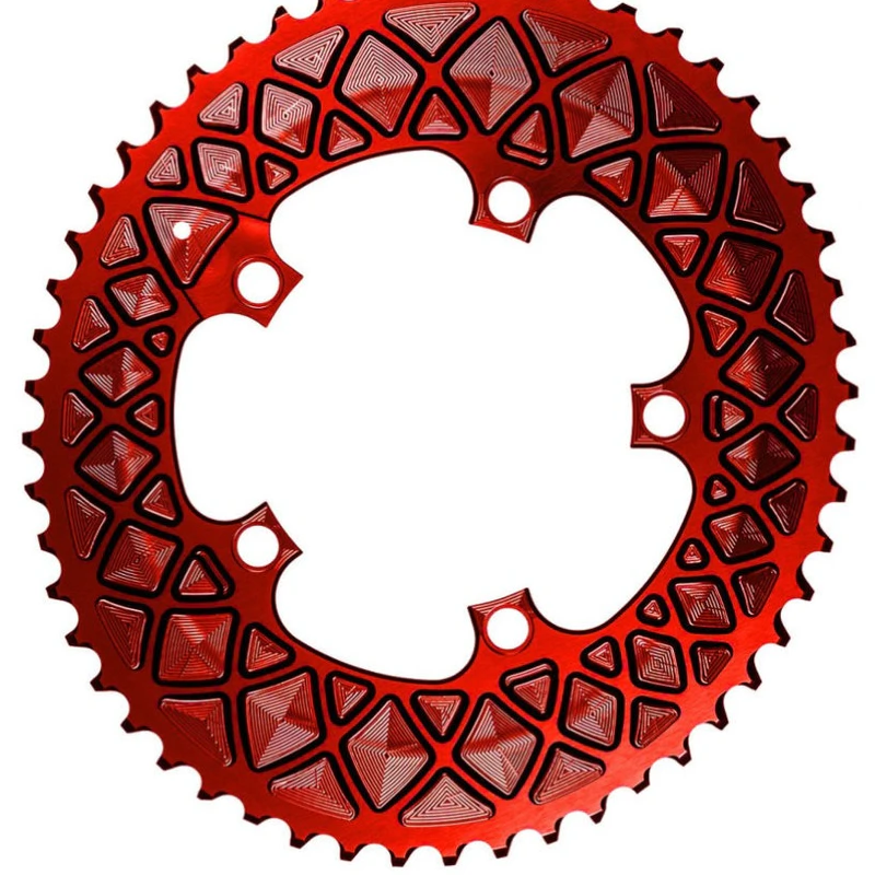 Absolute Black Oval 110BCD 5 holes 2X SRAM Chainring (Grey) | Sportpur