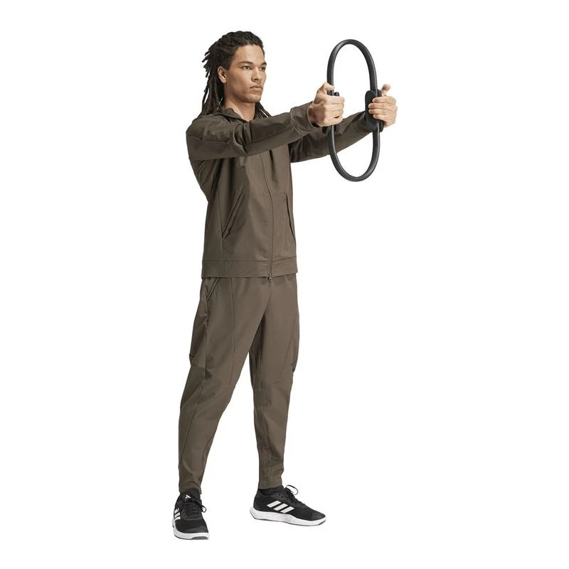 Adidas Mens Designed for Training Hoody (Green) | Sportpursuit.com