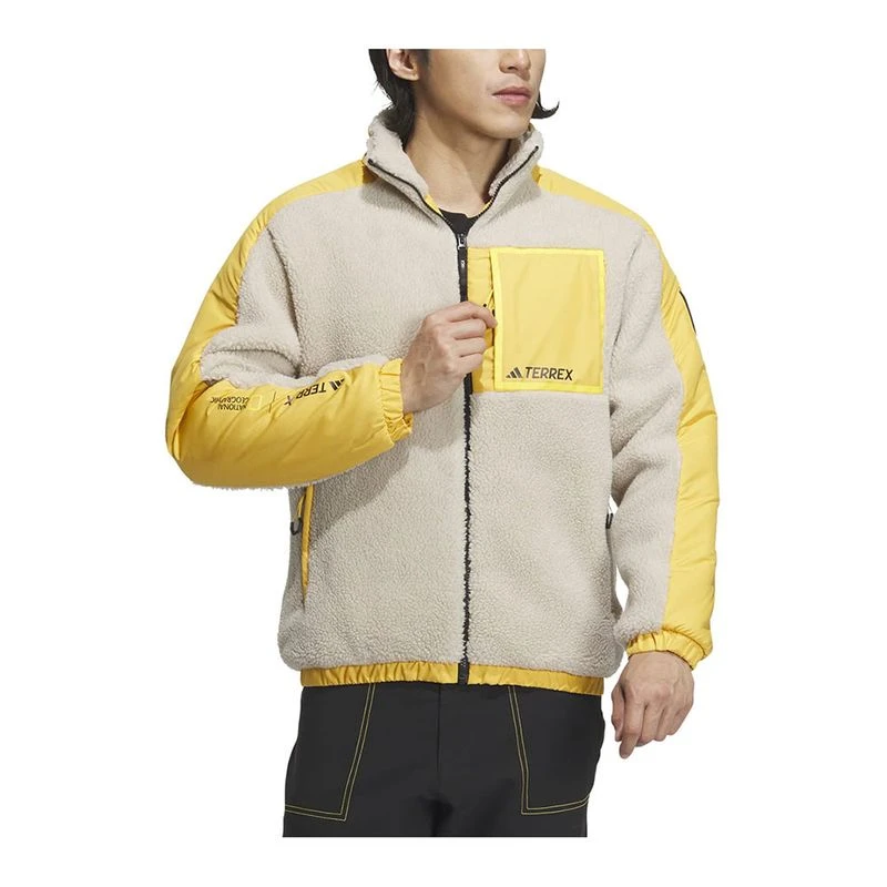 Adidas Mens Nat.Geo High PL Jacket (Blue) | Sportpursuit.com
