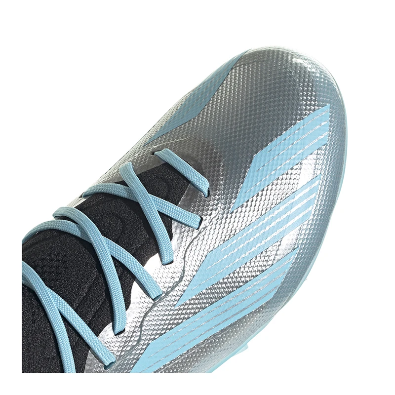 Adidas Kids X Crazyfast Messi.1 FG Soft Ground Football Boots (Grey)