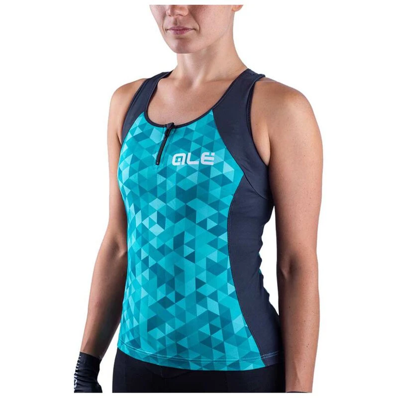 Ale Womens Triangles Pragma Vest (Turquoise) | Sportpursuit.com