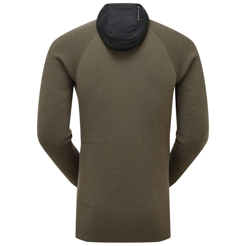 Artilect Mens Sundown 250 Merino Blend 1/2 Zip Pullover (Deep Olive/Bl