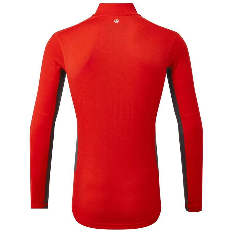 Artilect Mens Flatiron 185 Merino Blend 1/4 Zip Baselayer (Super Red/A