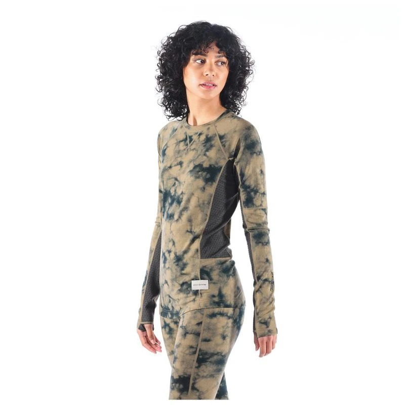 Artilect Womens Flatiron 185 Merino Blend Crew Baselayer (Tie Dye) | S
