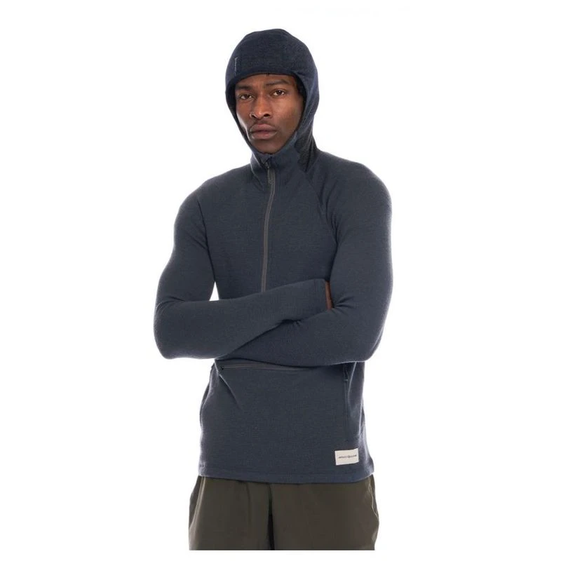 Artilect Mens Sundown 250 Merino Blend 1/2 Zip Pullover (Dusk Blue/Bla