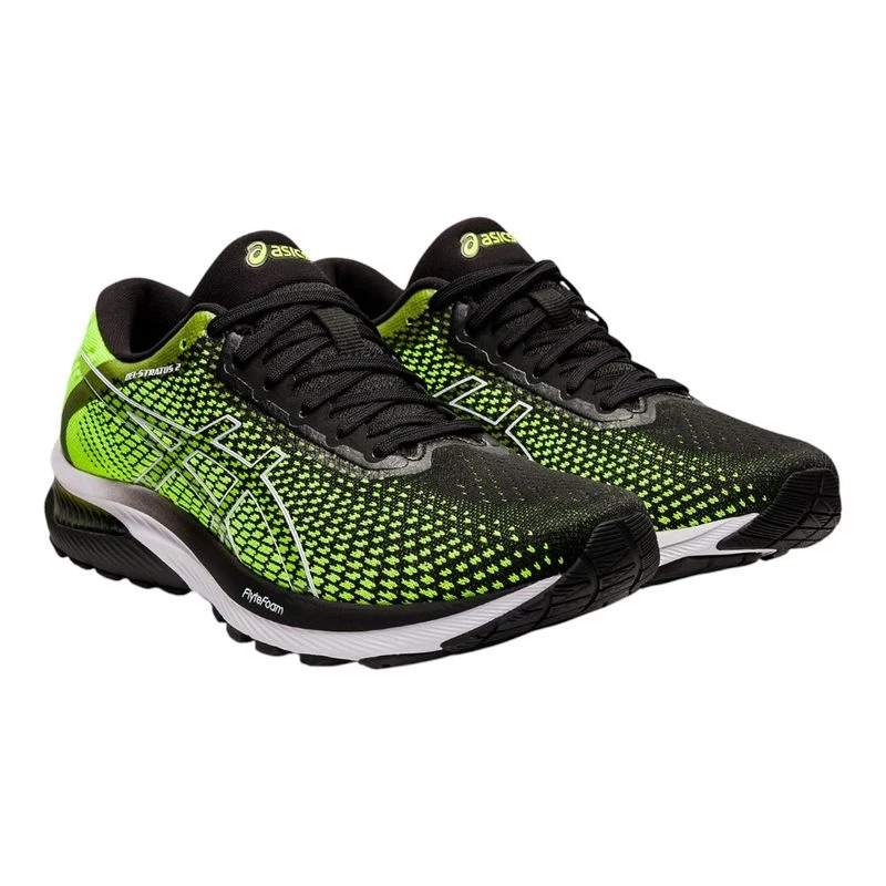 Asics Chaussures de course à pied Gel-Stratus 2 Knit Homme (Jaune) | p