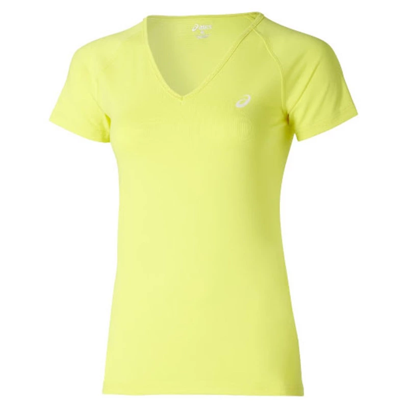 Asics Womens Performance Short Sleeve Top (Yellow) | Sportpursuit.com