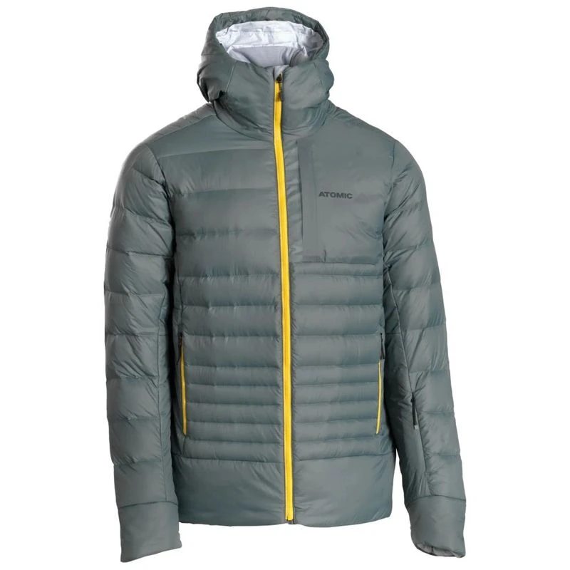 Atomic Mens Redster Down Jacket (Grey/Green) | Sportpursuit.com