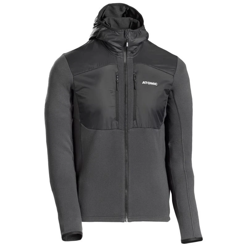 Atomic Mens Redster Tech Fleece Jacket (Anthracite/Red) | Sportpursuit