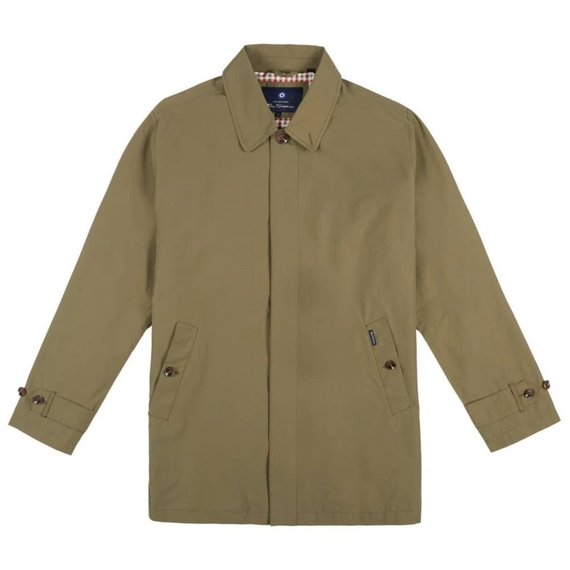 Ben Sherman Mens Lightweight Mac Jacket (Dark Khaki) | Sportpursuit.co