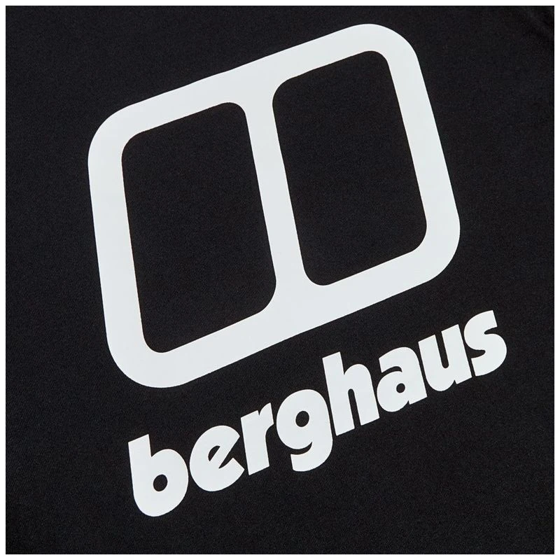 Berghaus Mens Oversized Logo T-Shirt (Black) | Sportpursuit.com