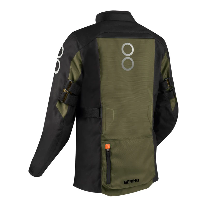 Bering Mens Zephyr Jacket (Black/Khaki/Orange) | Sportpursuit.com