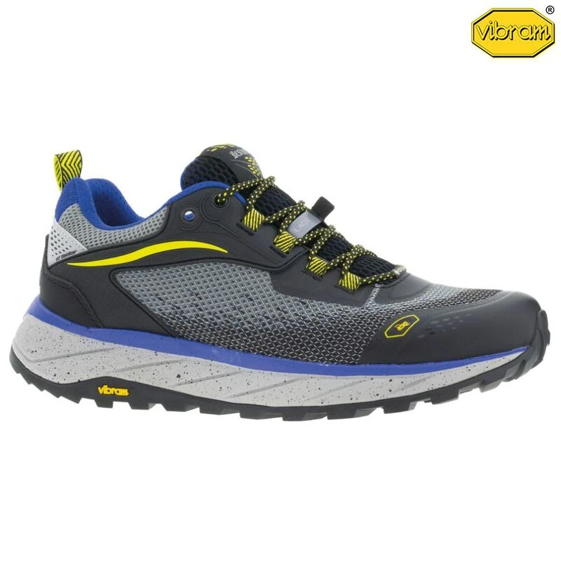 Bestard Mens Speedwave II Hiking Shoes (Grey/Blue/Yellow) | Sportpursu