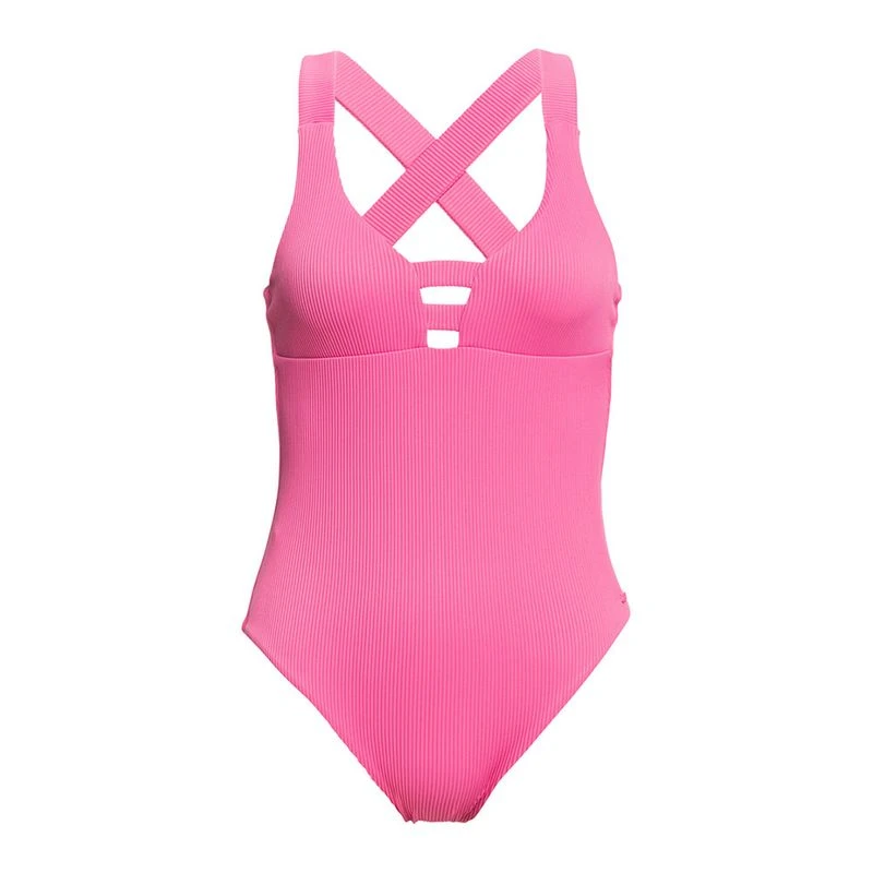 Roxy Womens Roxy Love Rib Asia Swimwear (Pink) | Sportpursuit.com