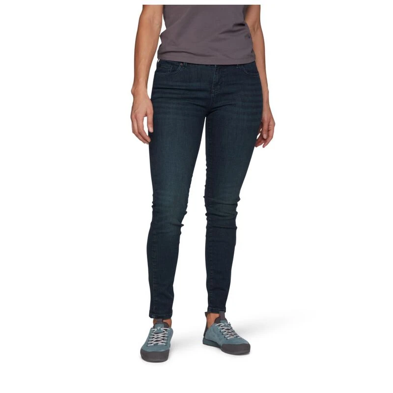 Black Diamond Womens Forged Denim Trousers (Medium Indigo) | Sportpurs