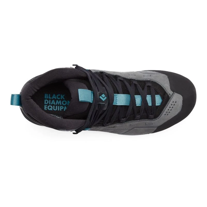 Black Diamond Womens Mission Leather Mid WP Approach Shoes (Grey) | Sp