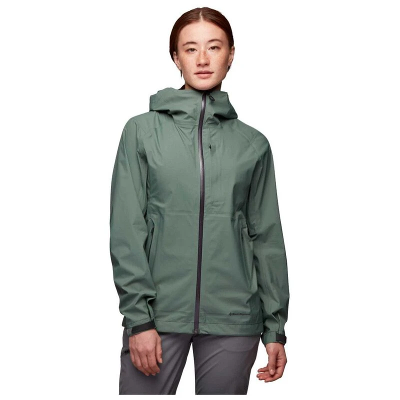 BlackDiamond Womens Highline Stretch Waterproof Jacket (Laurel Green)