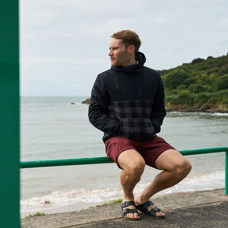 Bolger Mens Bømlo Hybrid Insulator Hoodie (Black) | Sportpursuit.com