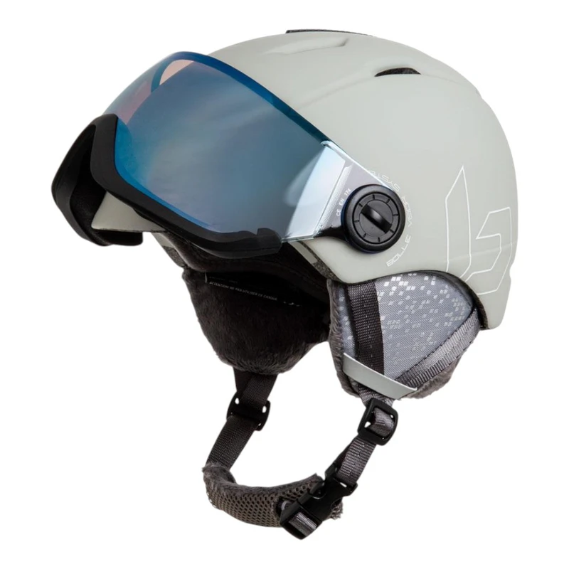Bolle Mercuro VisoR Ski & Snowboarding Helmet (Grey) | Sportpursuit.co
