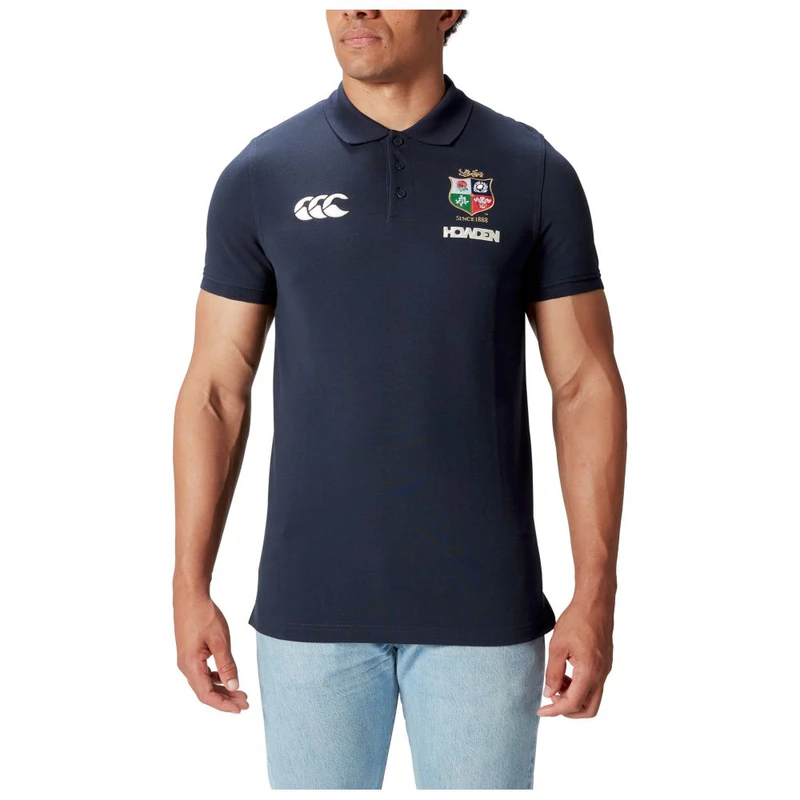 British & Irish Lions Polo Pique Polo Homme (Bleu Marine) | privatespo