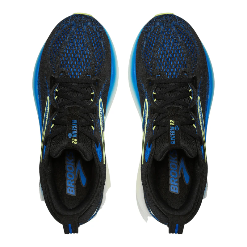 Brooks Chaussures de running Medium Glycerin 22 Homme (Noir/Cobalt/Neo