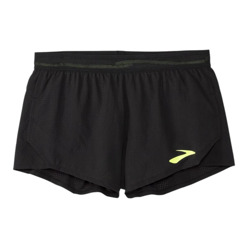 Brooks Short Elite 3'' Homme (Noir/Nightlife) | privatesportshop.fr