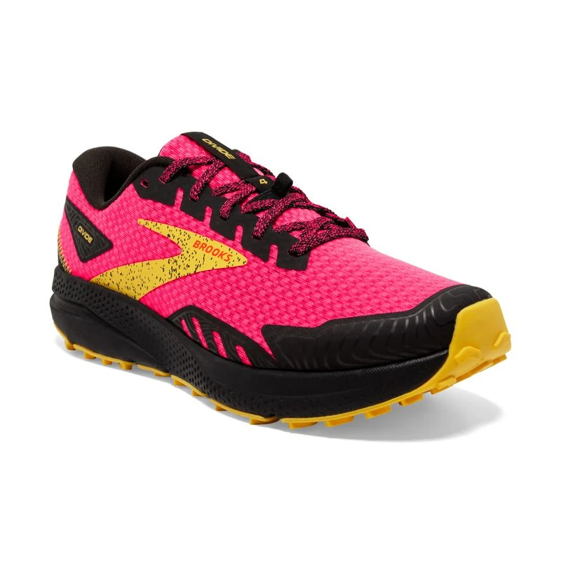 Brooks Womens Divide 4 Trail Running Shoes (Pink) | Sportpursuit.com