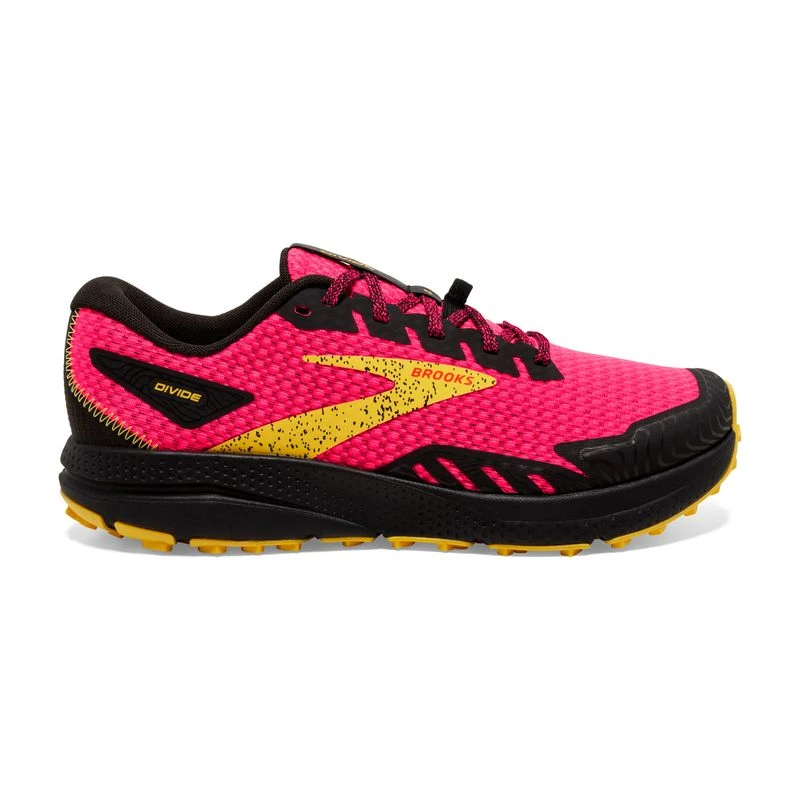 Brooks Womens Divide 4 Trail Running Shoes (Pink) | Sportpursuit.com