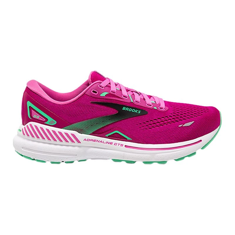 Brooks Womens Adrenaline GTS 23 Moyenne Running Shoes (Pink/Festival F