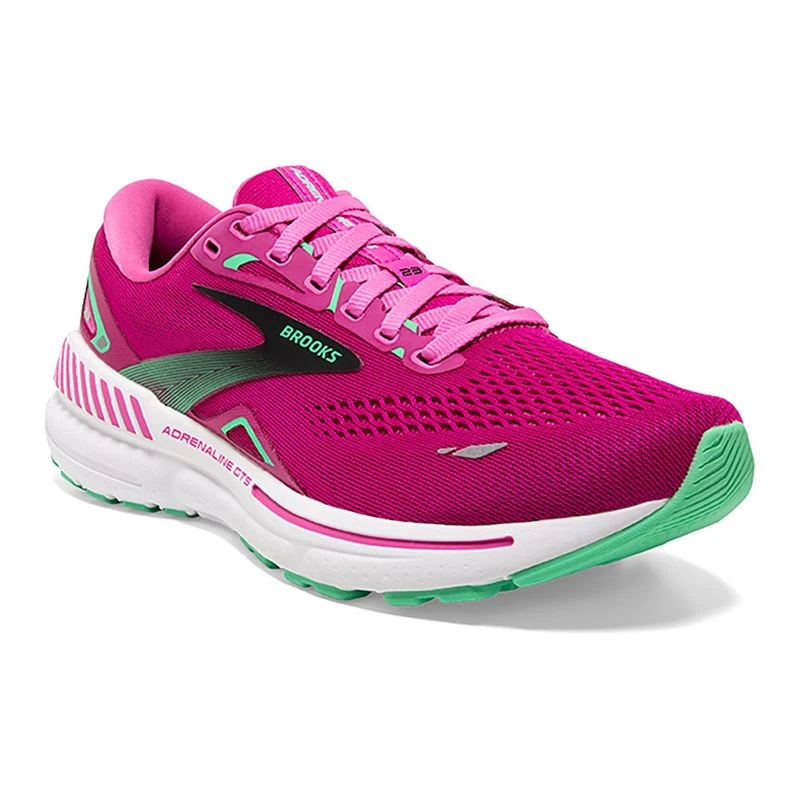 Brooks Womens Adrenaline GTS 23 Moyenne Running Shoes (Pink/Festival F