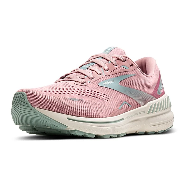 Brooks Womens Adrenaline GTS 23 Moyenne Running Shoes (Pink) | Sportpu