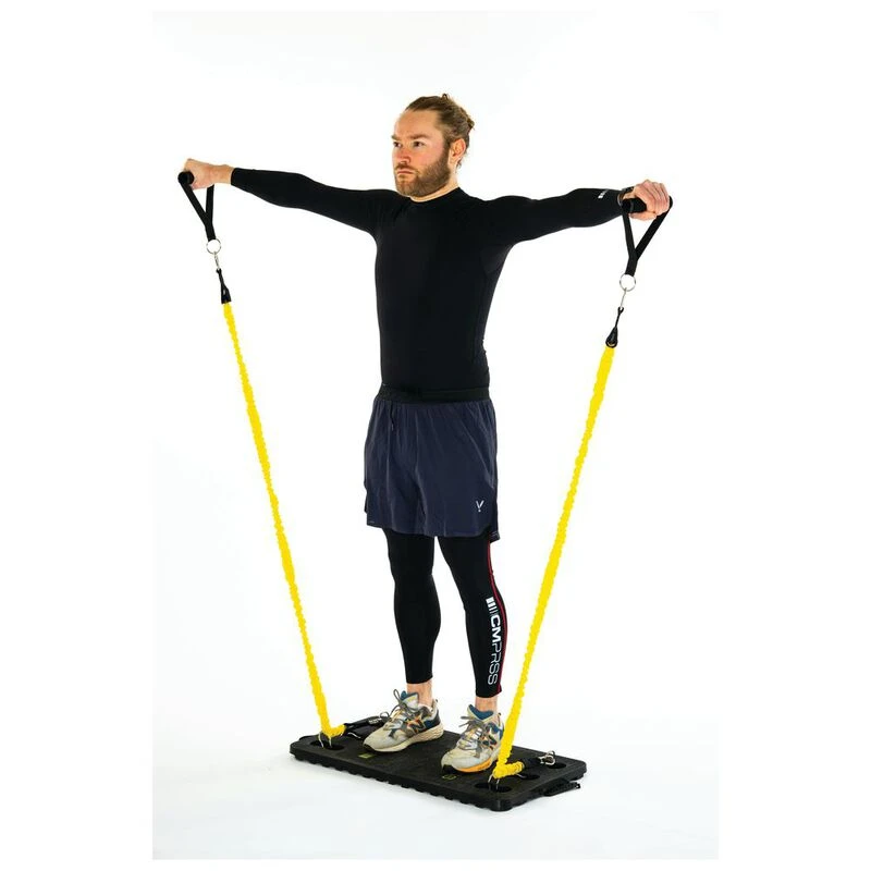 CMPRSS Travel Gym Board (Black/Yellow) | Sportpursuit.com