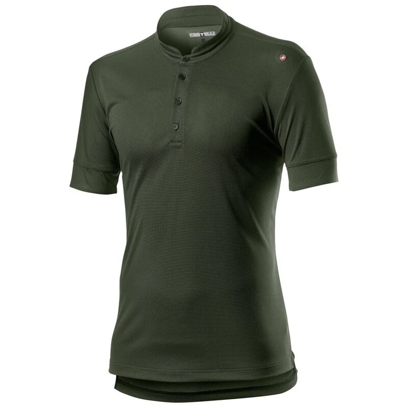 Castelli Mens Tech Polo (Military Green) | Sportpursuit.com