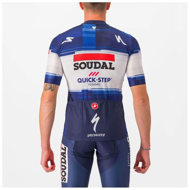 Castelli Mens Quick Step Competizione Jersey (Dark Blue/White) | Sport