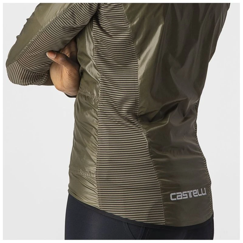 Castelli Womens Aria Shell Jacket (Moss Brown) | Sportpursuit.com
