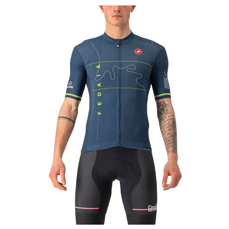 Castelli Mens Giro D'Italia Giro Marmolada Cycling Jersey (Moonlit Oce