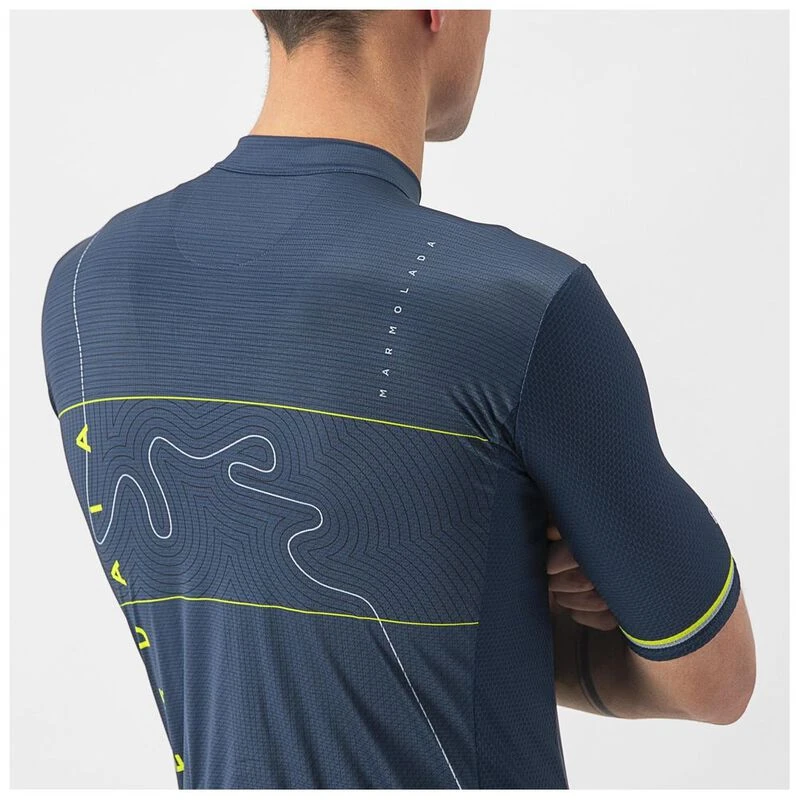 Castelli Mens Giro D'Italia Giro Marmolada Cycling Jersey (Moonlit Oce