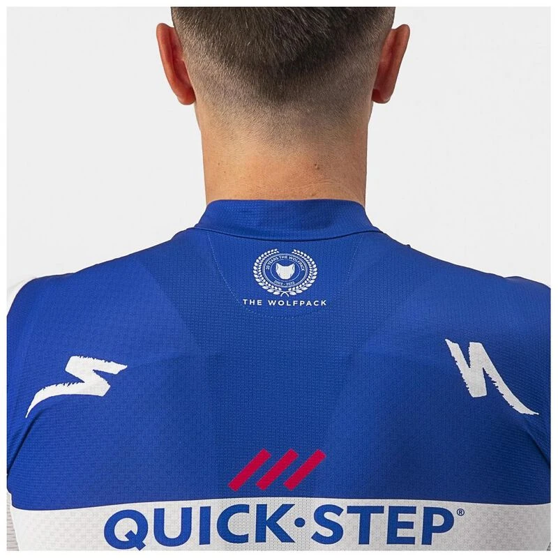 Castelli Mens Quick Step Competizione Cycling Jersey (French Champion)