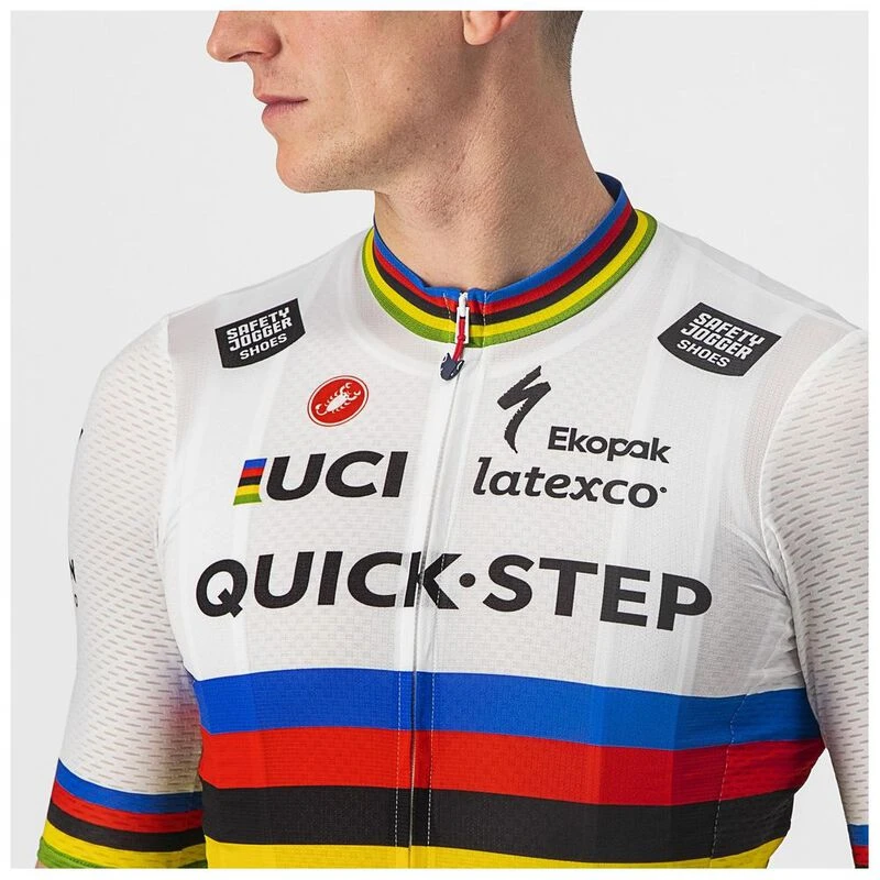 Castelli Mens Quick Step Competizione Cycling Jersey (World Champion)